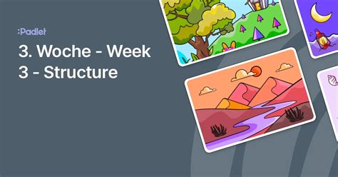 3 Woche Week 3 Structure