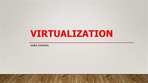 Virtualization In Cloud Computing Ppt