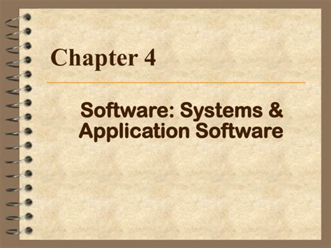 Chapter 4 Software
