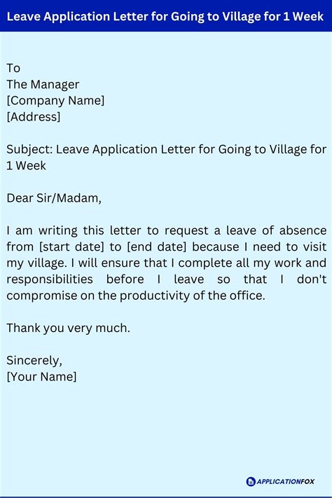 Samples Leave Application Letter Samples Leave Application Letter