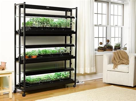 Gardeners Supply Company 3 Tier Plant Stand Indoor Grow