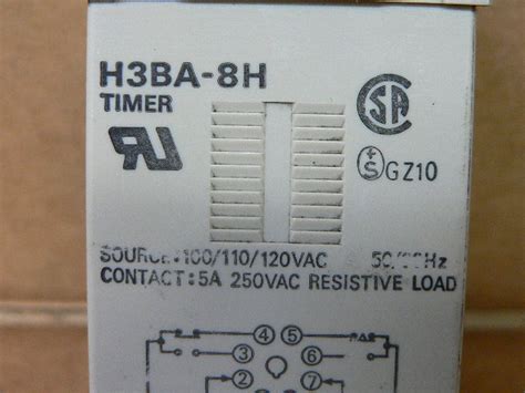Omron 100 110 120vac 5a Timing Relay H3ba 8h Fen Industrial