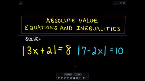 Solving Absolute Value Equations 2 Quick Examples Youtube