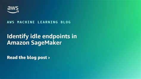 Identify Idle Endpoints In Amazon Sagemaker Artificial Intelligence