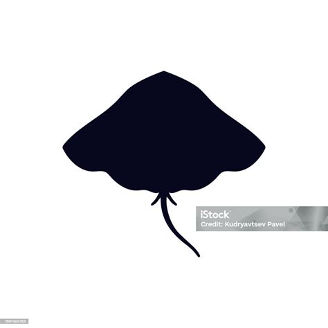 전기 가오리 플랫 스타일 벡터 일러스트 레이 션의 검은 실루엣 검은색에 대한 스톡 벡터 아트 및 기타 이미지 검은색 긴 꼬리지느러미 Istock