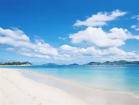 Premium Ai Image Blue Sky And Sea