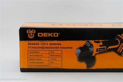 Аккумуляторная ушм deko