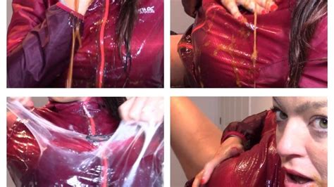 Squirt And Puke On Raincoat Evamaries Clip Store