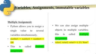 Python Programming Jntuk Unit Lecture Ppt