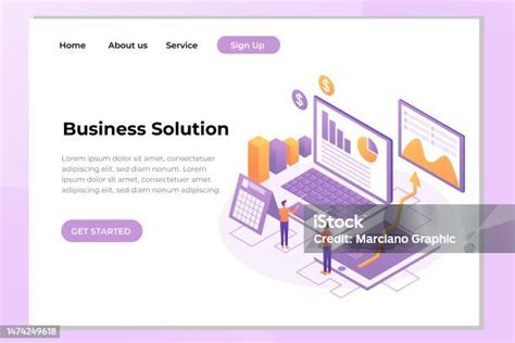 Business Solution Concept People Interacting With Charts And Analyzing Statistics Data