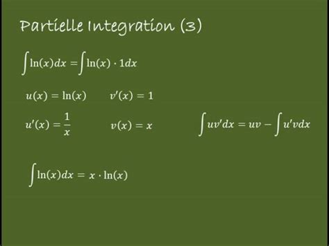 Partielle Integration Präsentationsleistung Partielle Integration By