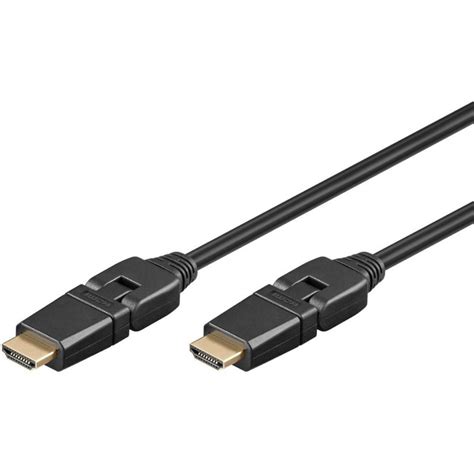 Cablu Hdmi High Speed Ethernet 360° 2m Goobay Oferta Pret Tradaro