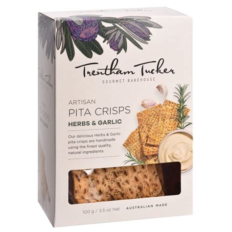 Artisan Pita Crisps Herbs And Garlic 100g Bulk Eats Warehouse