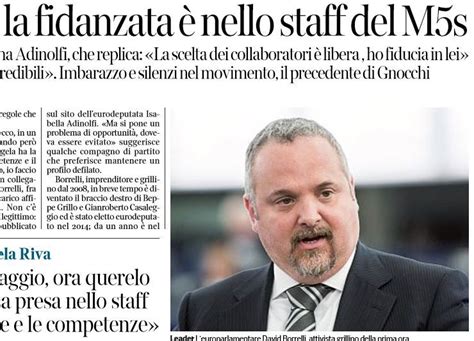 David Borrelli Esplode Il Caso Della Fidanzata Delleuroparlamentare