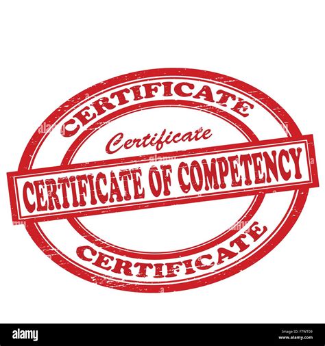 Competency Certificate Template