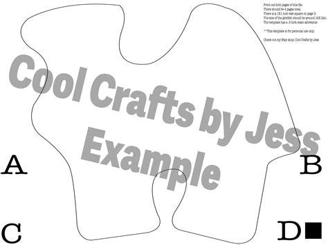 Animal Cracker Sewing Template Etsy