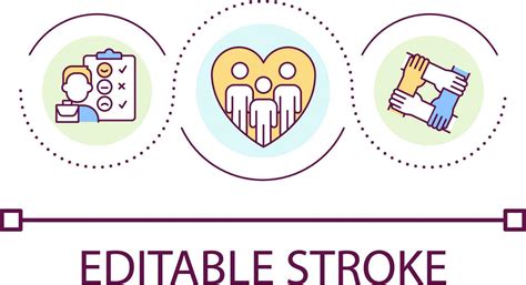 Supportive Environment In Workplace Loop Concept Icon Assess Employee