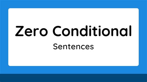 Zero Conditional Sentences Th Grade Professional Development Quiz Quizizz
