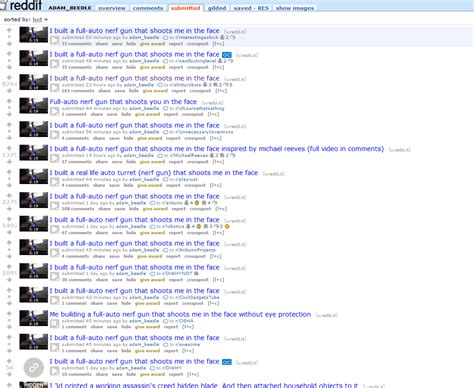 I Built A Full Auto Nerf Gun That Shoots Me In The Face R