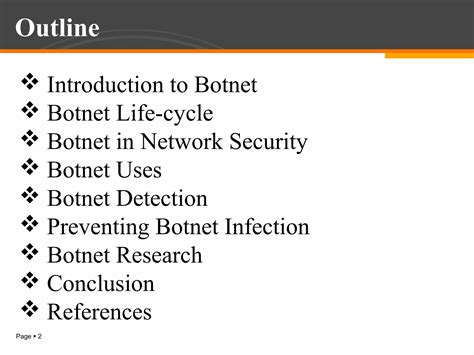 Botnet Detection Techniques PPT Information And Network Security Computing