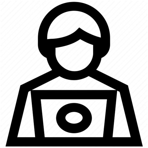 Hacker Laptop Security Threat Violation Icon