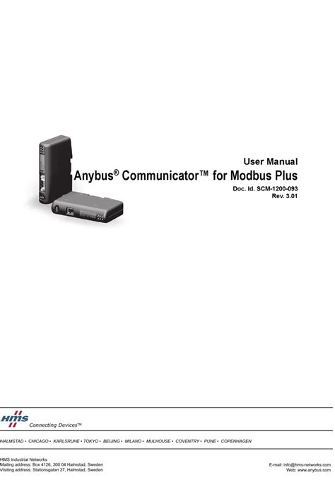 anybus communicator modbus plus user manual pdf download manualslib