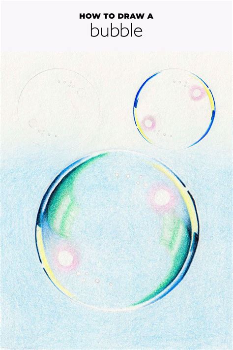 How To Draw A Bubble How To Art Com In 2025 Bubble Drawing Colored Pencil Tutorial Pencil
