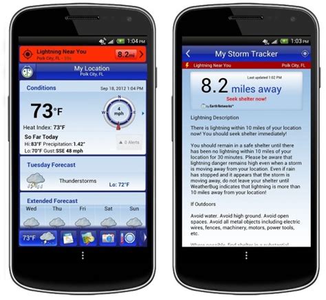 Afraid Of Getting Hit By Lightning Weatherbug Elite For Android Might Help Betanews