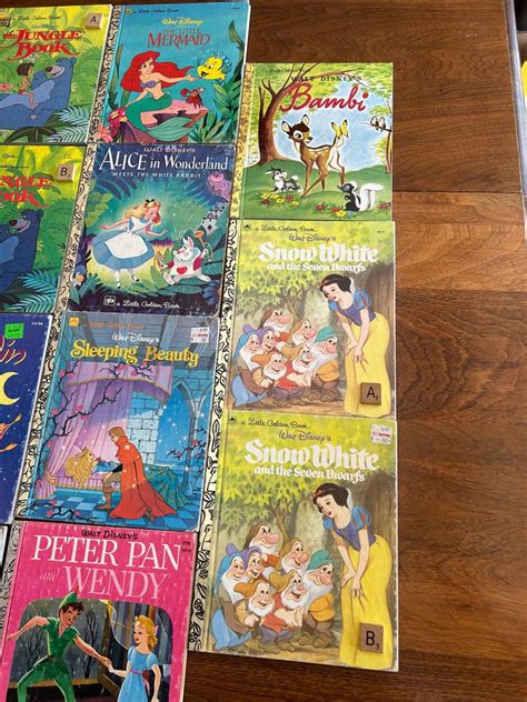 Walt Disney Little Golden Books With Upc Etsy