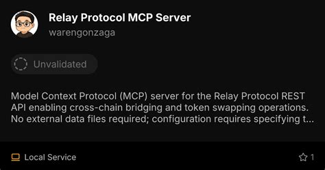 Relay Protocol Mcp 서버 Mcp Servers · Lobehub