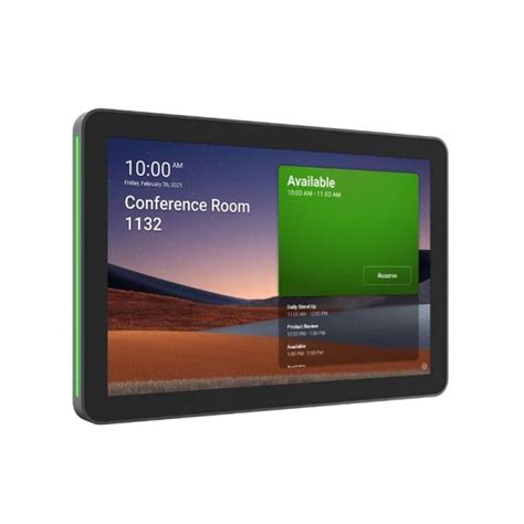 Logitech Tap Scheduler Purpose Built Scheduling Panel For Meeting Rooms