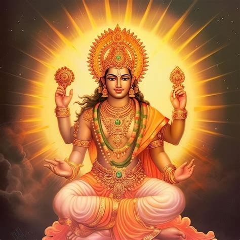 Premium Ai Image Lord Vishnu Generative Ai