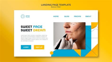 Free Psd Flat Design Botox Template