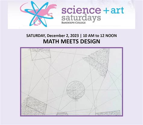 The Maier Museum Science And Art Saturdays Math Meets Design Maier