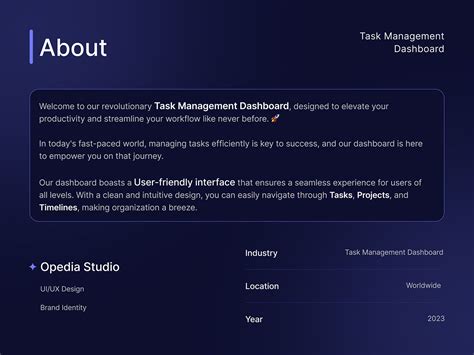 Task Management Dashboard UI Design Kits Behance