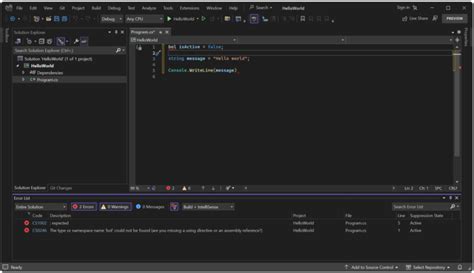 Microsoft Visual Studio At First Glance Tutorial