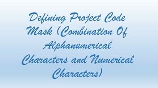 Project Coding Mask SAP PS PDF Technology Computing