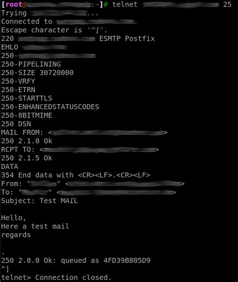 Test Smtp Connection Using Telnet