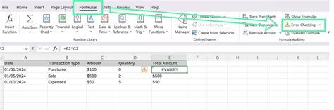 Search Excel For Formula Errors Downloadable Template