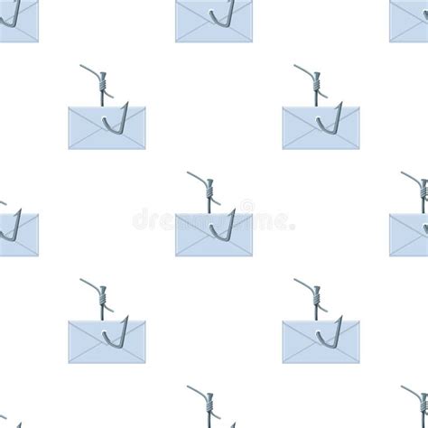 Hooked E Mail Icon In Outline Style Isolated On White Background Hackers And Hacking Symbol