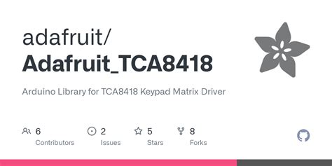 Github Adafruit Adafruit Tca8418 Arduino Library For Tca8418 Keypad Matrix Driver