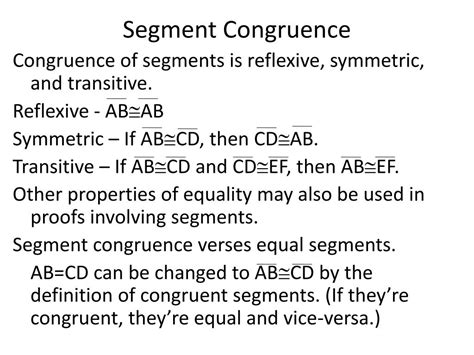 PPT 2 7 Proving Segment Relationships PowerPoint Presentation Free Download ID 4493100