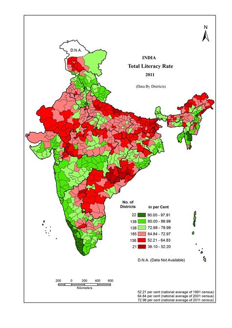 pdf spatial pattern of total literacy in india