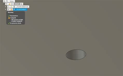 2d Contour Fails To Machine Hole If Predrilled In Fusion