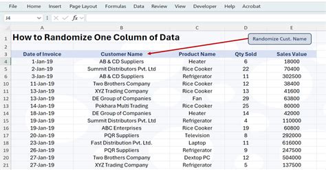 Auto Shuffle Or Randomize Data In Excel Learn Excel And Sheets