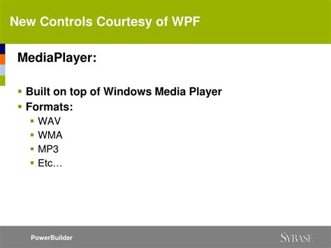 PPT WPF For PowerBuilder Developers PowerPoint Presentation Free
