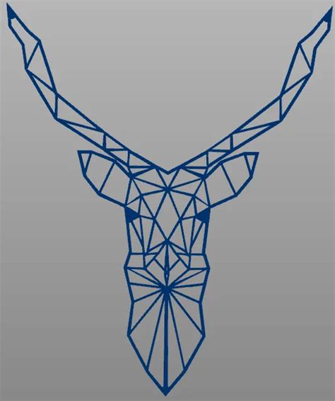 Deer 2d Wall Art By Ts3d Download Free Stl Model