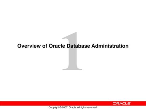 Ppt Overview Of Oracle Database Administration Powerpoint Presentation Id9694700