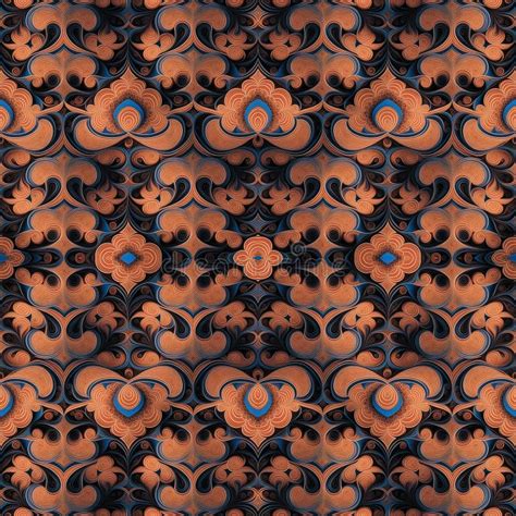 Wallpaper Of Shapes Random For Decorative Rapport In Black Background Generative Ai Stock Image