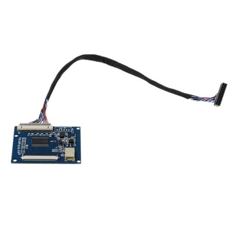 1Set Standard 20Pin 1 Ch LVDS Input To 50Pin TTL Port Output Driver Controller Board With Cable